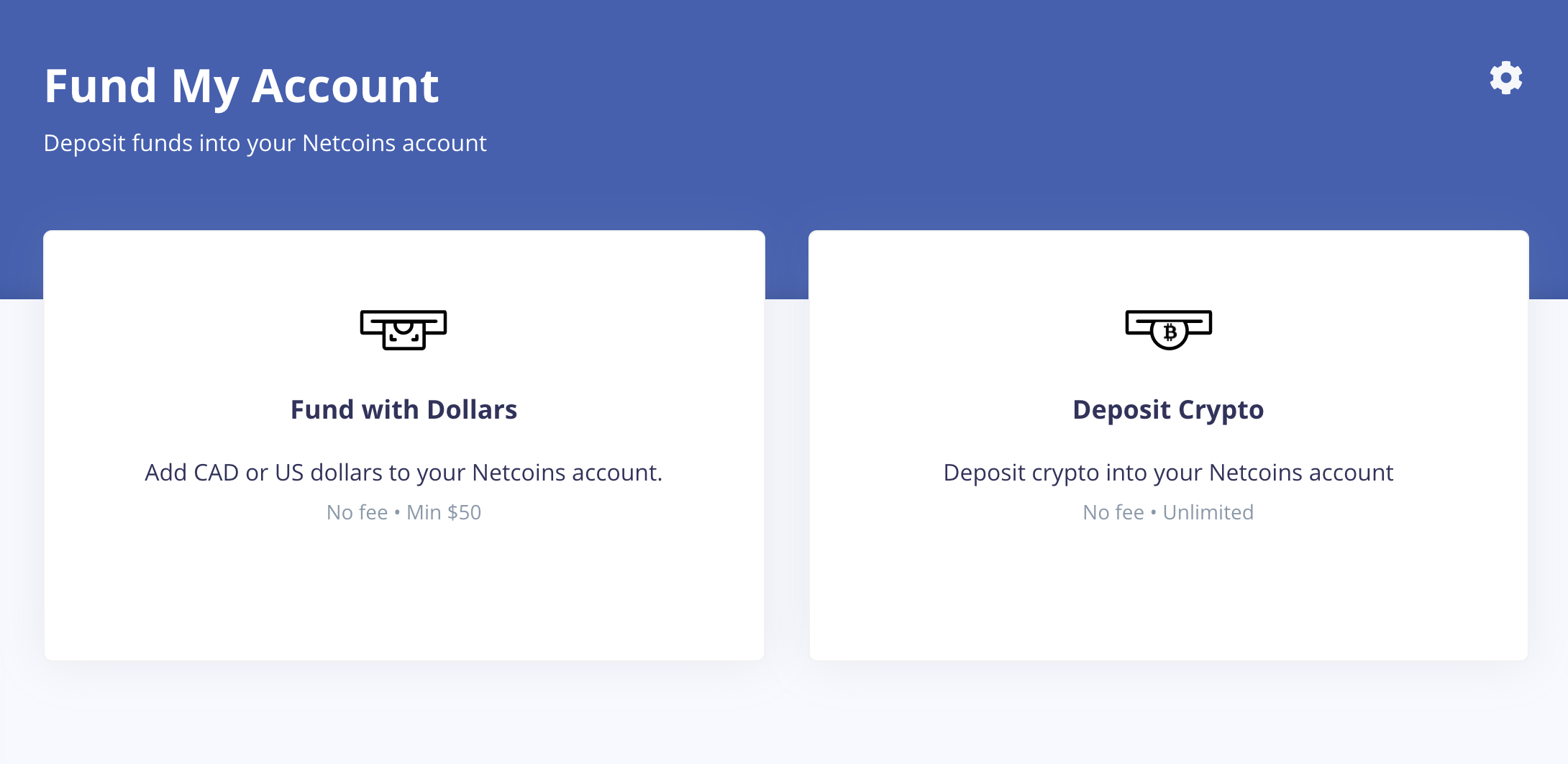 Account Funding - Dollars – Netcoins